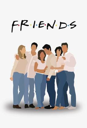 Friends Cast Tv Show Poster for Room & Office (13 Inch X 19 Inch ...