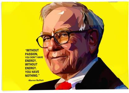 warren buffett Motivational Wall Posters Paper Print - Personalities ...