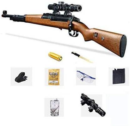 VEZOL Original PubG Theme Gun Toys Set with Assault Rifle Kar98k Armor ...