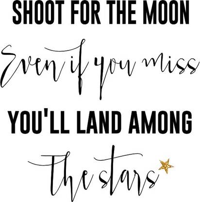 shoot for the moon Motivational Poster|Inspirational Poster|Country ...