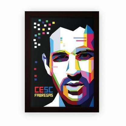 Cesc Fabregas Framed Poster For Wall Hanging or Desk (Matte Laminated ...