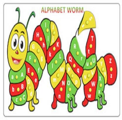 Prasima Alphabet Worm Puzzle Educational Board Games - Alphabet Worm ...