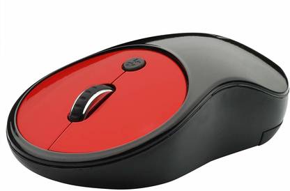 Live Tech MSW13 Wireless Optical Mouse (Black and Red Color) Wireless ...