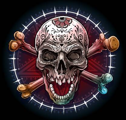 magical skull |Wall Poster Sticker|Motivational Poster|Funky Poster ...