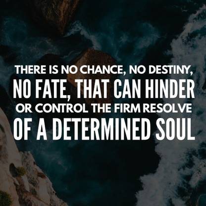 there is no chance, no destiny sticker poster|Motivational Poster ...