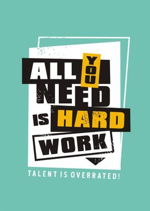 all you need is hard work |Motivational Poster|Inspirational Poster|Gym ...