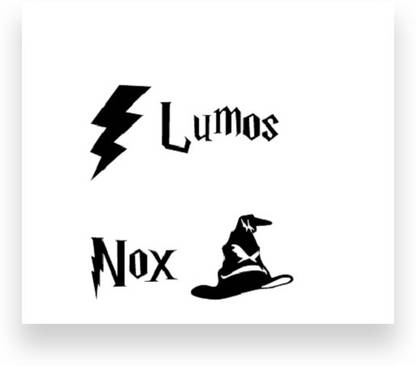 Jholmaal 5 cm stickers | Lumos Nox light sticker decal for electric ...