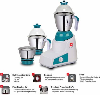 cello 750W 750 W Mixer Grinder Price in India - Buy cello 750W 750 W ...