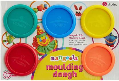 Pidilite Rangeela Moulding Dough with 5 shades (Multicolour) Art Clay ...