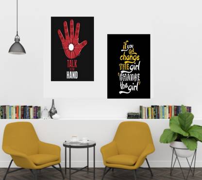 Funny quote - Design| Set of 2 Posters | Unframed (45 Cm X 30 Cm) 3D ...