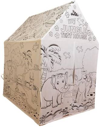 The Tickle Toe Tent House for Kids Play Tent 3+ Indoor Outdoor, Paint ...