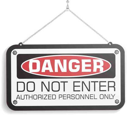 100yellow Wooden DANGER Name Plate Price in India - Buy 100yellow ...