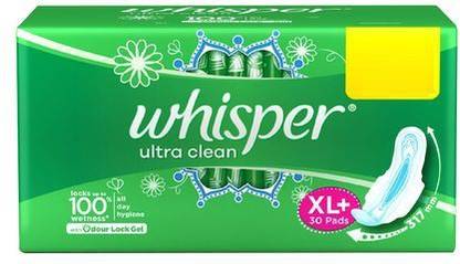Whisper Ultra clean XL plus 30 Sanitary Pad | Buy Women Hygiene ...