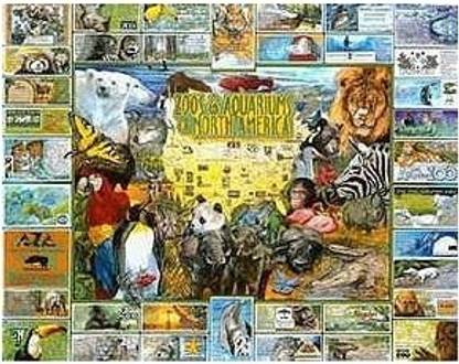 White Mountain Puzzles Zoos and Aquariums of North America 1000 Piece ...
