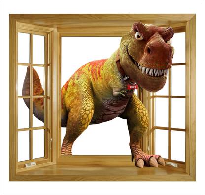 Day Decals 58 cm Dinosaur Window Illusions Vinyl Multicolor Sticker ...