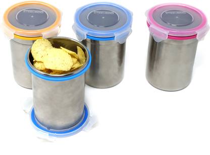Steel Lock Steel Fridge Container - 650 ml Price in India - Buy Steel ...