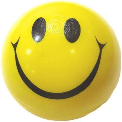 cktech Smiley Face Squeeze Stress Ball - 3 inch (Yellow) - 3 inch ...
