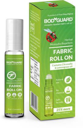 BodyGuard Herbal Mosquito Repellent Fabric Roll On for Kids | 8 Hours ...