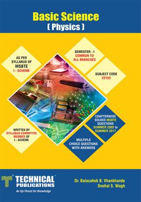 Basic Science Physics for MSBTE I Scheme (I - Common - 22102): Buy ...