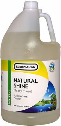 SCHEVARAN Natural Shine stainless steel cleaner 5 litre Kitchen Cleaner ...