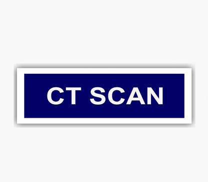 signEver Ct Scan Sign Board For Hospital Medical Collage color-Blue (30 ...