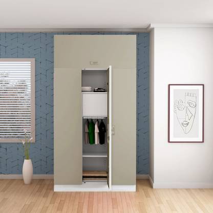 Godrej Interio Slimline 3 Door With Locker, Drawer, Overhead Unit Metal ...