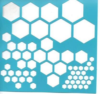 OASIS Oasis Stencilosis Art & Craft Plastic Stencils (Blue) 6 inch - 20 ...