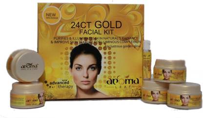 Aroma leafs 24ct Gold Facial Kit - Price in India, Buy Aroma leafs 24ct ...
