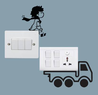 Sticker Hub 12 cm Switch Board Sticker - Wall Decorative - Switch Panel ...