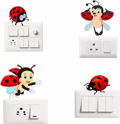 SUDARSHAN DESIGNS 10 cm Switch Board Sticker - Funny Decorative Wall ...