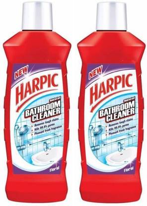 Harpic BATHROOM FLOOR CLEANER-1 LITRE PACK OF 2 Regular Liquid Toilet Cleaner Price in India ...