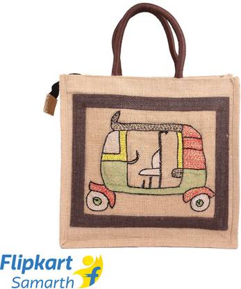 Flipkart.com | Indha Craft Auto Rickshaw Embroidery Jute tiffin/ Lunch ...