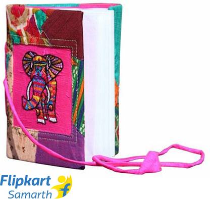 Indha Craft Recycled Paper Cotton Patchwork Cover With Hand Embroidered ...