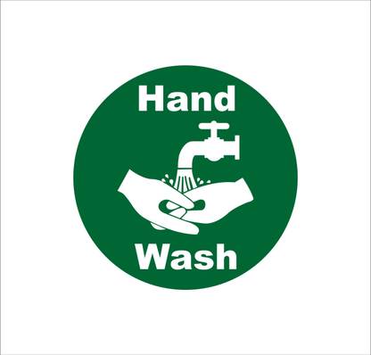 signEver Hand Wash Sign Stickers For Restaurant Hotel Hospital Medical ...