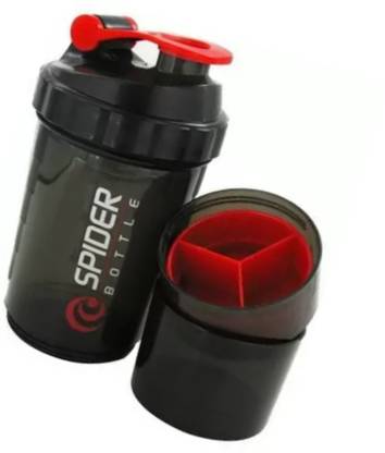 spider bottle Protein Shaker Bottle for gym with 2 Storage Extra ...