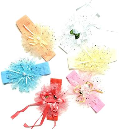 ANNA CREATIONS baby girl kids hairband headbands elastic hair accessory ...