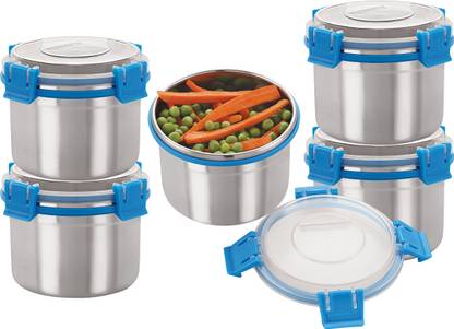 Steel Lock Steel Fridge Container - 650 ml Price in India - Buy Steel ...