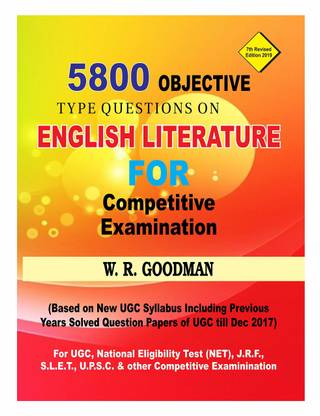 OBJECTIVE TYPE QUESTION ON ENGLISH LITERATURE FOR COMPETITIVE EXAMS ...