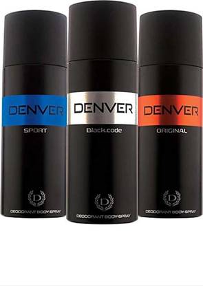 DENVER BLACK CODE 03 Body Spray - For Men - Price in India, Buy DENVER ...