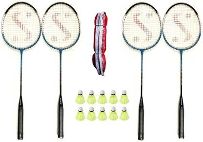 Monika Sports Badminton Combo pair of 2 racquets + 10 pc Shuttle cock ...