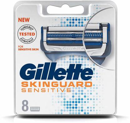 Gillette Skinguard Minimum Contact Shaving Cartridges with Lubra Strip ...