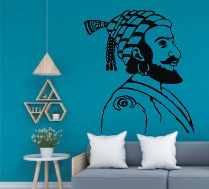 INDIA WALL STICKER 64 cm India Shivaji the Great Wall Decal & Sticker ...