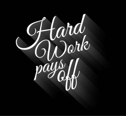 hard work pays off |Motivational Poster|Inspirational Poster Paper ...