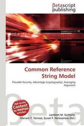 Common Reference String Model: Buy Common Reference String Model by ...