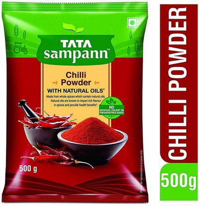 Tata Sampann Chilli Powder, 500g Price in India - Buy Tata Sampann ...