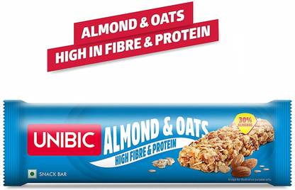 UNIBIC Almond and oats snack bar 30g pack of 15 Pouch Price in India ...