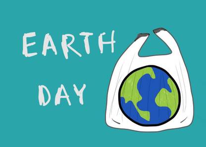 earth day |save environment|NO plastic|save earth|size:12x18 inch ...