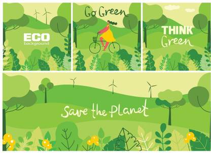 go green new sticker poster|save environment|NO plastic|save earth|size ...