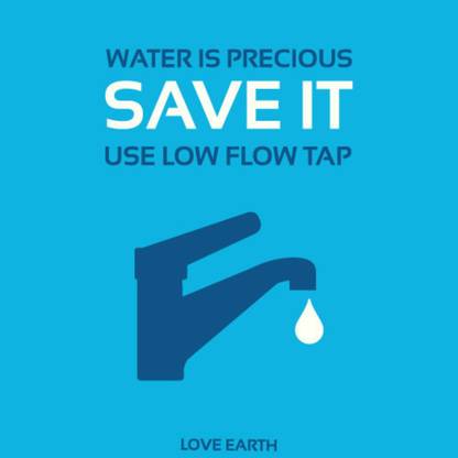water is precious sticker poster| Paper Print - Quotes & Motivation ...