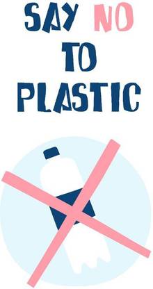 say no to plastic sticker poster| Paper Print - Nature posters in India ...